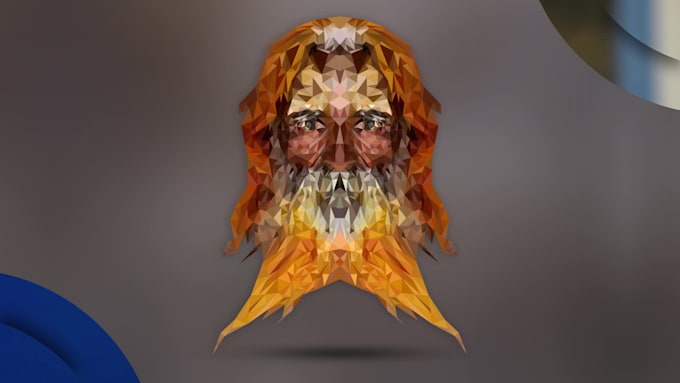 Create polygon low poly art vector portrait of your image by Tuseeqraza ...