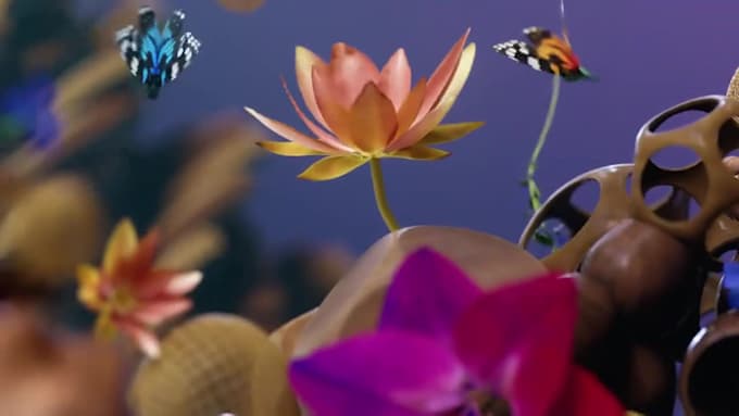 Render realistic cgi flower modeling, 3d flower plant, 3d flower ...