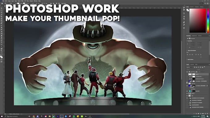 Create a great youtube thumbnail using sfm and photoshop by Creeem | Fiverr