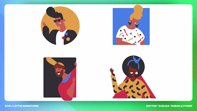 Create an interactive rive animation based on your source illustration ...