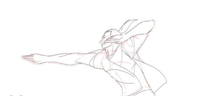 Draw 2d line art frame by frame animation , 2d traditional line art ...