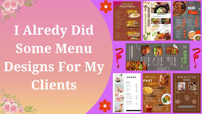 Design professional menu card, restaurant menu, digital menu by ...