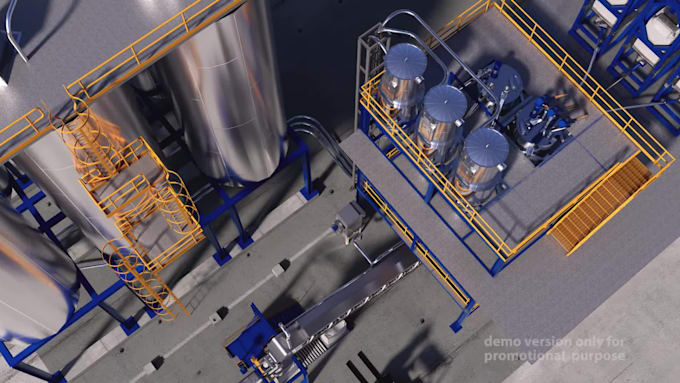 Create 3d industrial animation 3d technical visualization 3d machinery ...