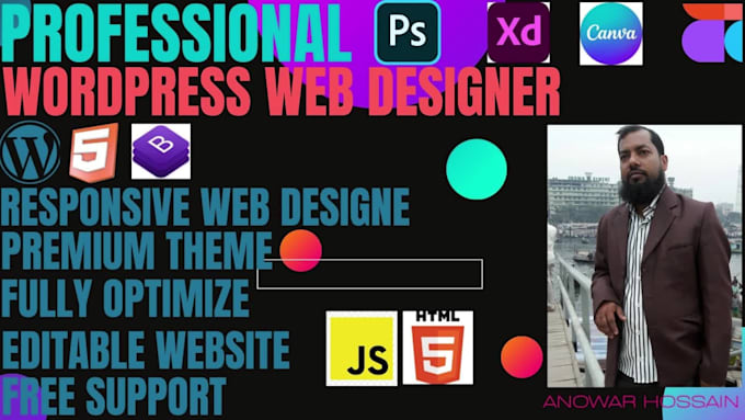 Do responsive website development, web design with wordpress by ...