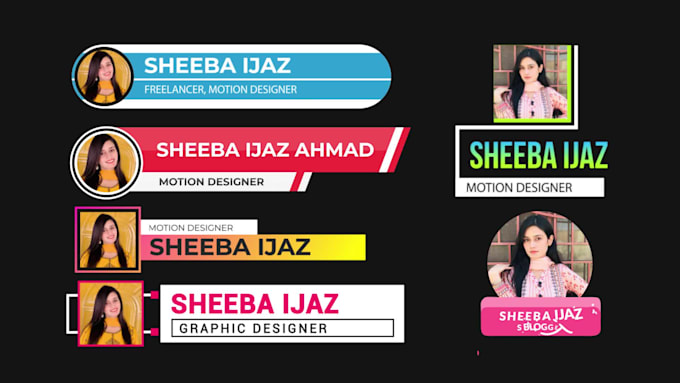 Do title or text animation and lower thirds by Sheeba8 | Fiverr