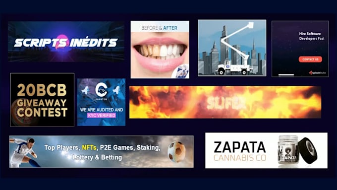 Create custom animated gif banner within 4hr by Amrita_fx | Fiverr