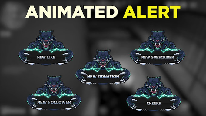 Create custom animated alert for your twitch stream by Dexastudio | Fiverr