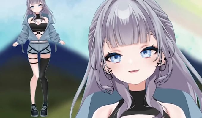 Design live2d model, 2d pngtuber, live2d rigging, 2d anime vtuber by ...