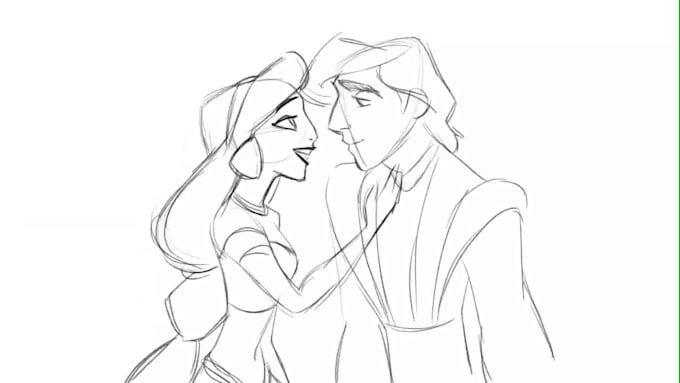 Create 2d line art animation, frame by frame,2d traditional hand drawn ...