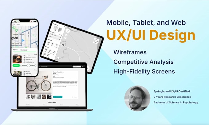 Deliver ux wireframes, competitive analysis, and high fidelity screens ...