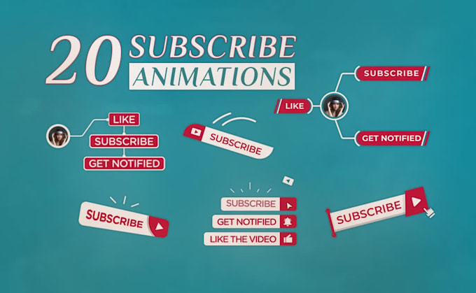 Create creative youtube subscribe button animation by Thertruth | Fiverr