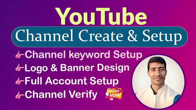 Youtube channel create, setup with logo, banner, intor by Nazminkhanam ...