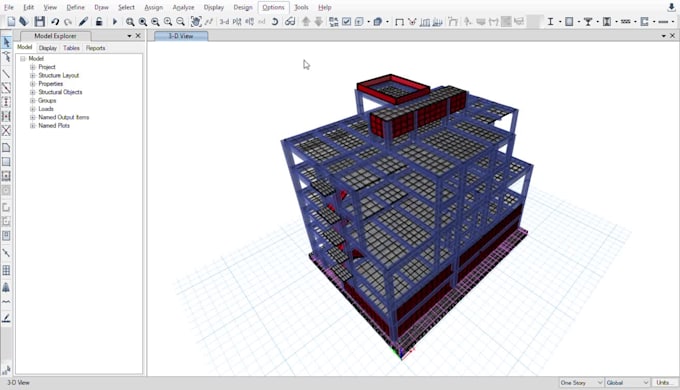 Model and design your structure in etabs and sap2000 by Fakhere_alam | Fiverr