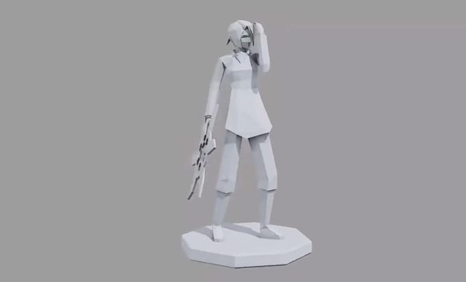 Create psx, n64 retro visualizer, y2k ps1 style 3d character model, 3d ...