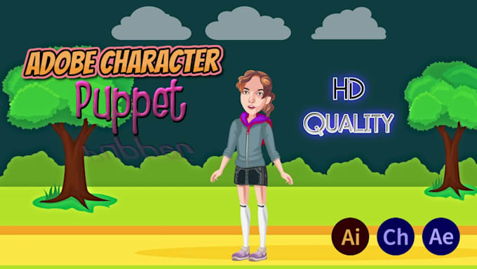 Create awesome adobe character animator puppet file by Digi_zesh | Fiverr