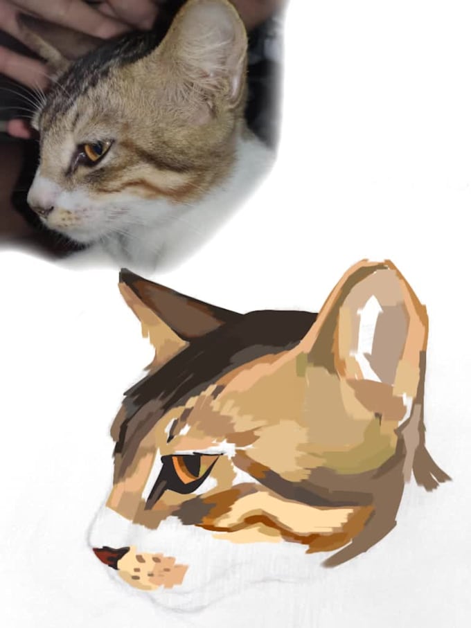 Draw your cat in digital by Dykwim | Fiverr