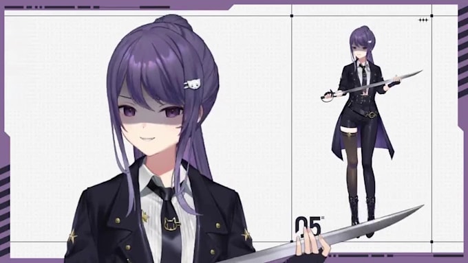 Design and rig high quality live2d vtuber model vtube rigging vtube ...