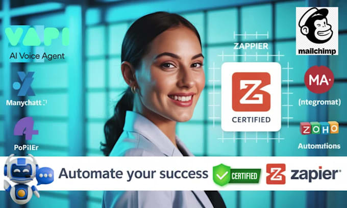 Build professional automations using zapier, manychat, n8n and ai voice bots by Patriciawillya ...