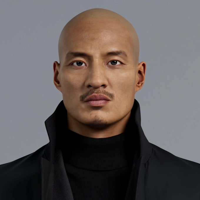 Make realistic character design 3d metahuman 3d humanoid model and body ...