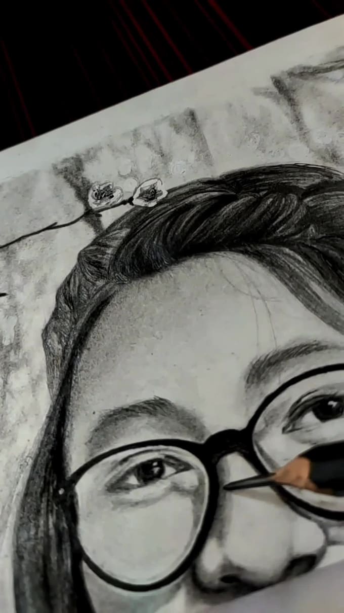 Create stunning charcoal graphite portraits landscapes by Aanandaraj123 ...