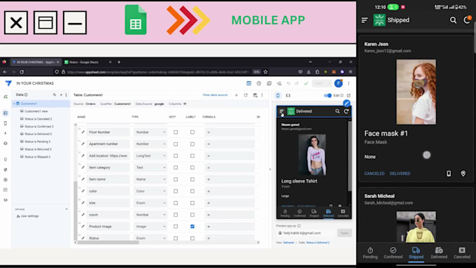 Create advanced business management software using appsheet web and ...