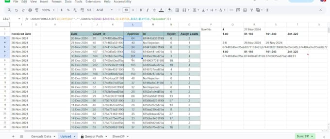Create excel sheet or google sheet formulas for you by Vickychimankar ...
