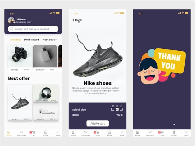 Design Ui Ux And Interactive Prototype For Mobile By Maafifi2022 Fiverr