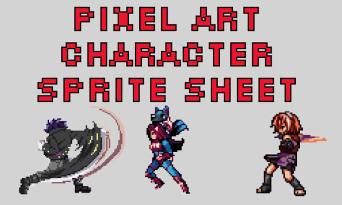 Crear hoja de sprite de personajes en pixel art para animación en ...