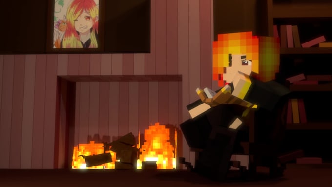 Make a minecraft animated gif by Yogibo_ | Fiverr