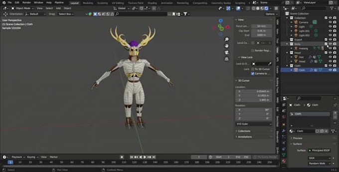 Do custom 3d anime vrchat avatar, nsfw furry fursona, rex, fox, 3d ...