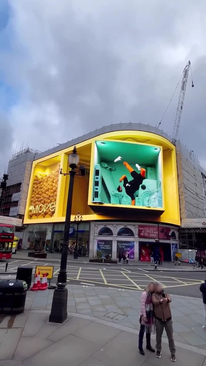 Create 3d billboard animation 3d anamorphic animation led screen ...