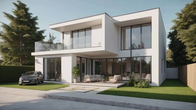 Create 2d to 3d floor plan 3d interior exterior rendering architectural ...