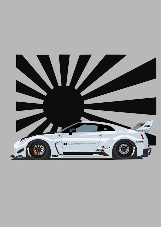 Immortalize your ride by turning it into illustrations by Walid26art ...