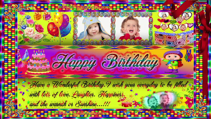 Magical animation cards for baby birthdays, anniversaries, by Mibiraju ...