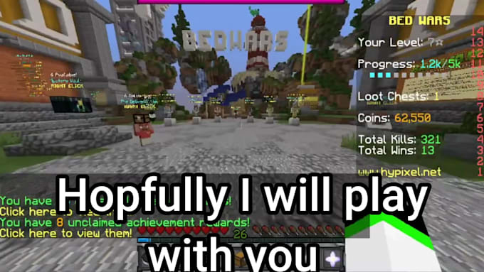 Help you win games in hypixel bedwars by Ckasher011 | Fiverr