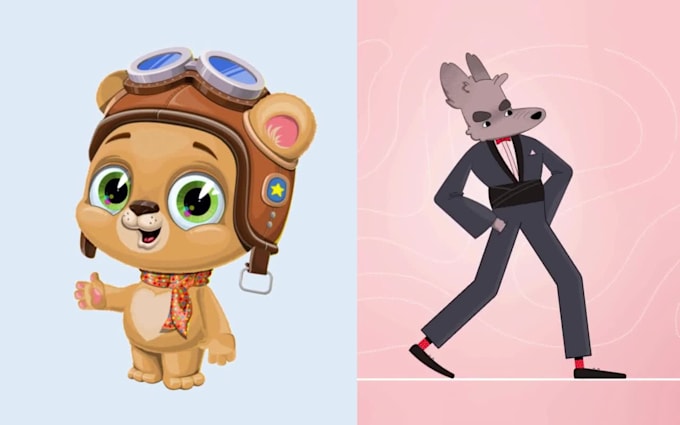 Create adobe character animator puppet 2d cartoon animation videos rig 2d adobe by Markjerry234 ...