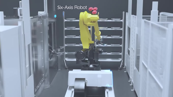 Make 3d factory industrial machinery and functional animation by ...