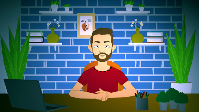 Animate your podcast vedio ,live streaming, animation gif by Loopmotion ...