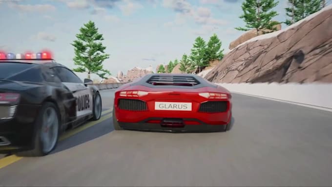 Cgi 3d car animation blender, 3d car chase animation, 3d car model, car ...