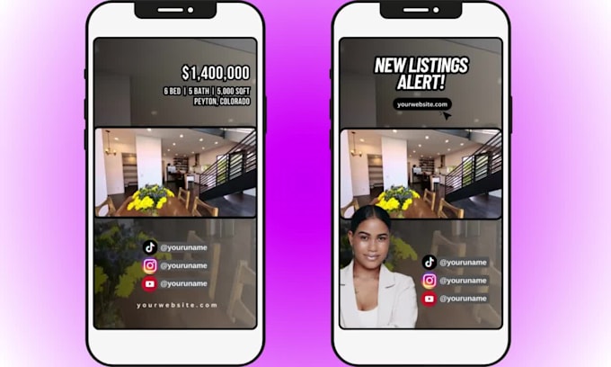 Create this realtor video frame with your horizontal video by Lily62 ...