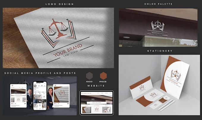 Design your brand kit with a professional visual identity by ...