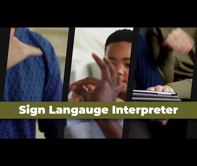 Interpret english videos into asl by Aslmedia | Fiverr