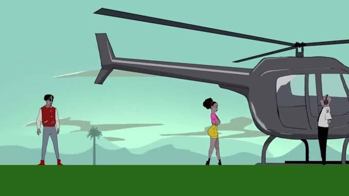 Create 2d music video animation 2d cartoon music video, 2d cartoon ...