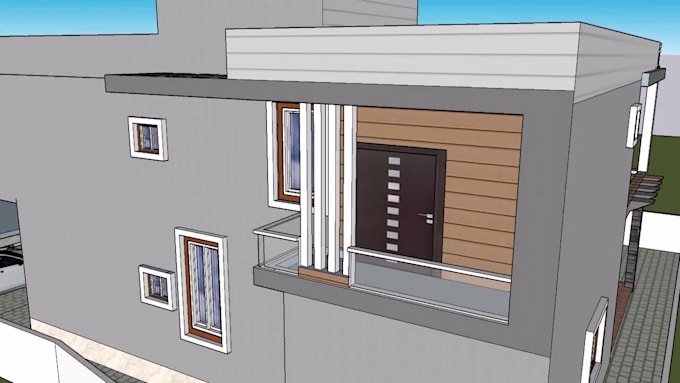 Design 2d house plan, 3d elevation with realistic render by Ak3d_design ...