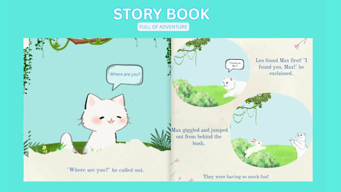 Design children storybook illustrations and covers in canva by ...