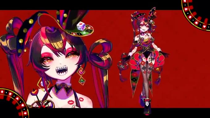 Design and rigging 3d vtuber character modeling for vroid vrchat vrm in ...