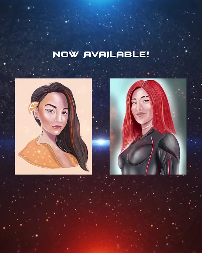 Draw your digital portrait in a different styles by Aydinsmv | Fiverr
