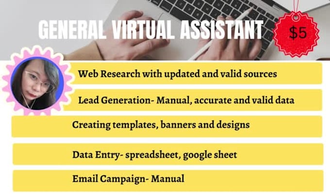 Be your general virtual assistant by Mechile19 | Fiverr