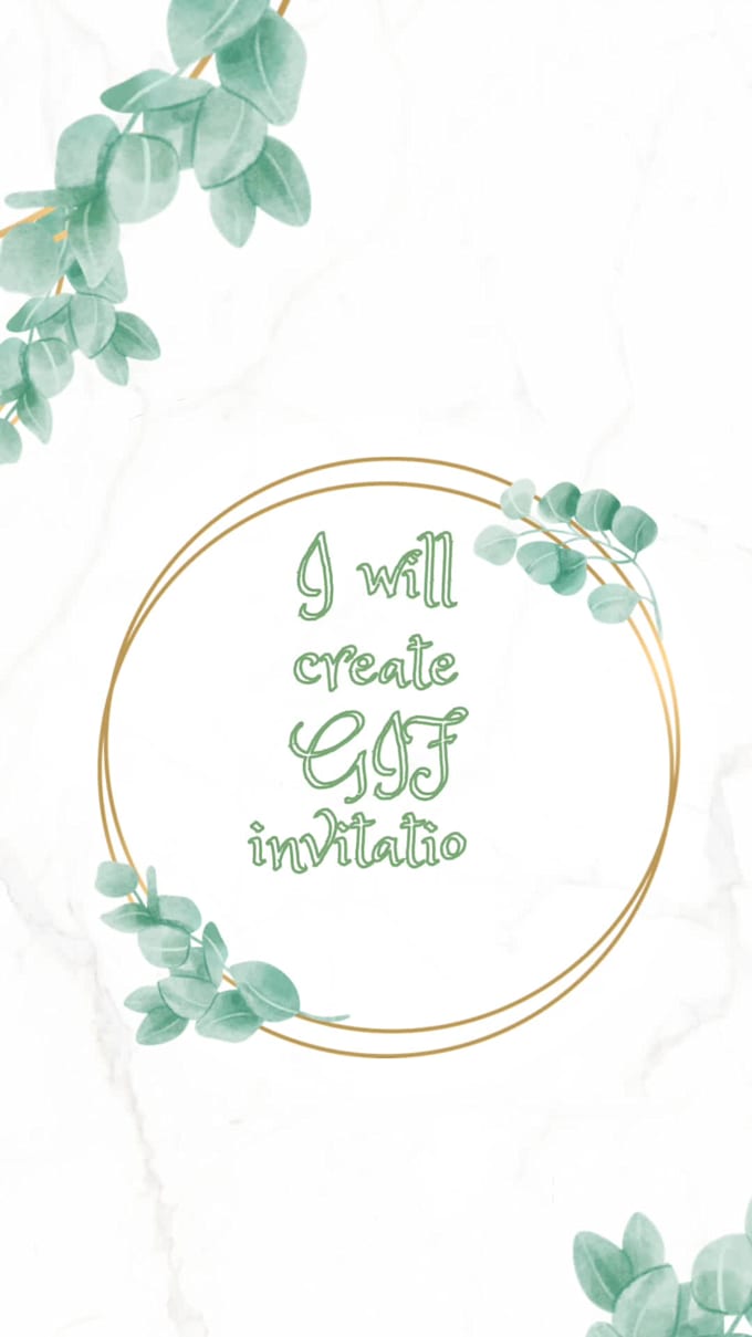 Create gif invitation for any occassion by Aeriellejanee | Fiverr