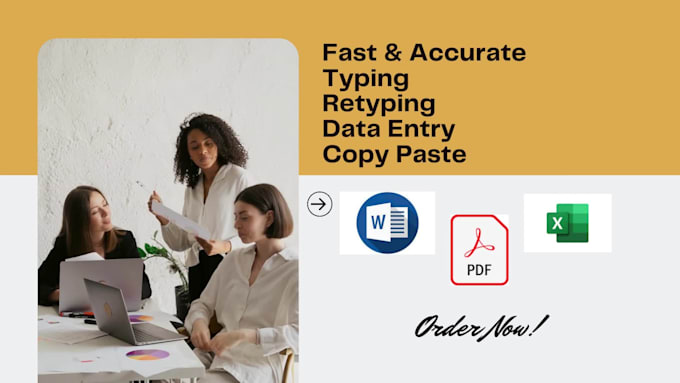Do fast and accurate typing, retyping, and data entry by Hina_asad321 | Fiverr